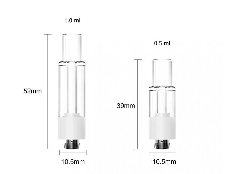 1.0ML Cotton Free All Glass Cartridge Wholesale - EGreensVape